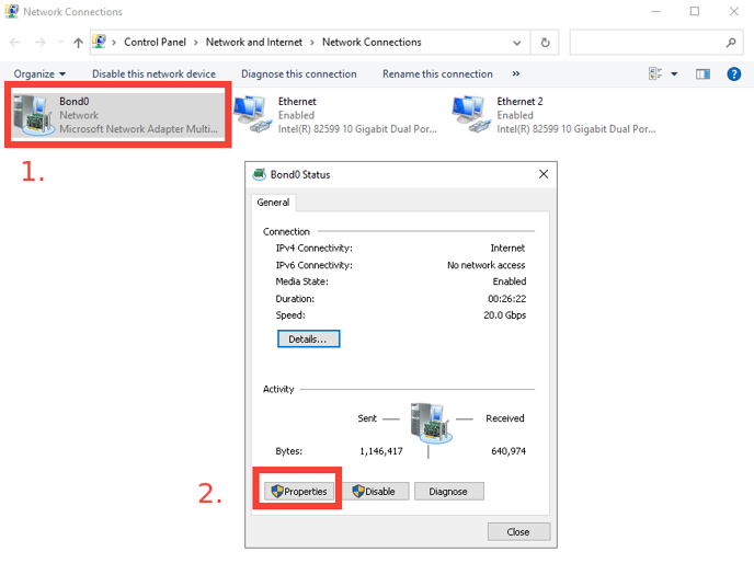 Configuring BOND and VLAN on Windows Server